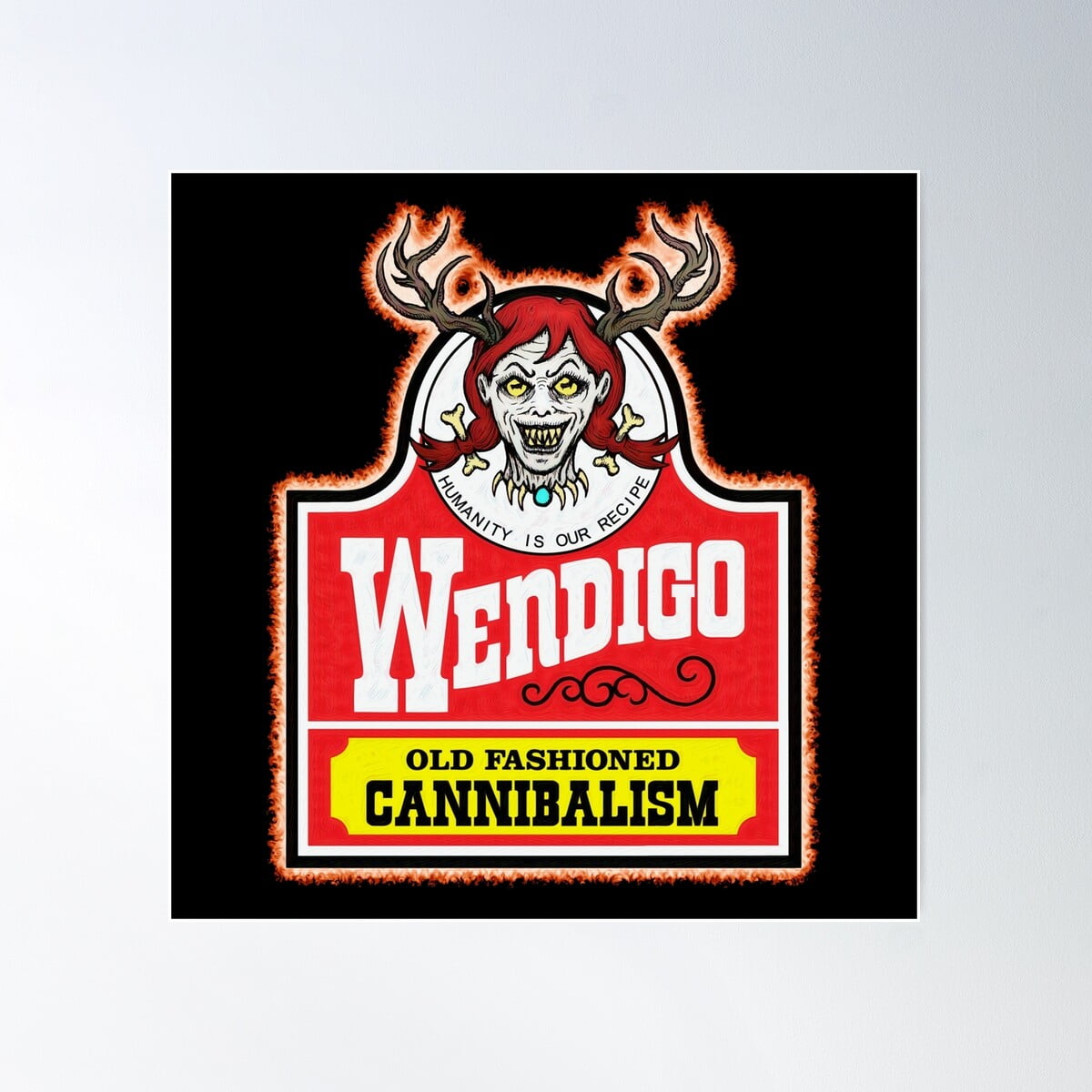 Wendy The Wendigo Poster Wall Art, Modern Wall Decor For Living Room ...