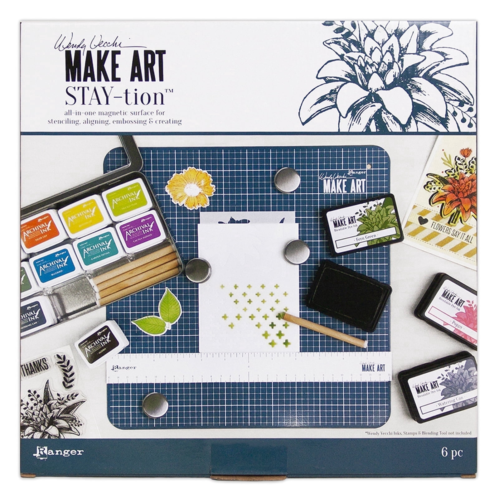 Wendy Vecchi MAKE ART Stay-Tion-All-in-One Magnetic Surface - Walmart.com