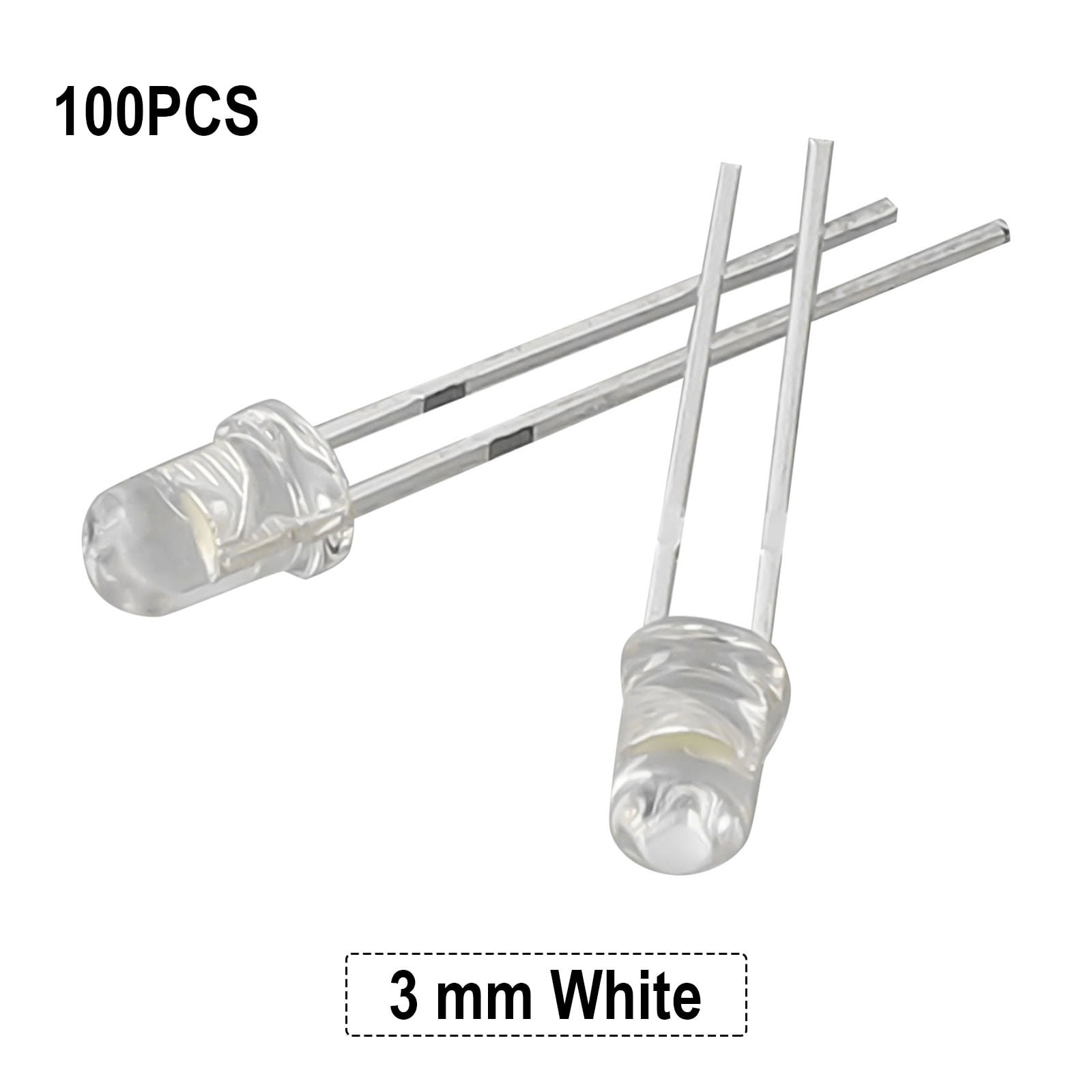 WendyZ 100pcs 3MM Light Emitting Diodes Electronics Kit Box DC 2-3V LED ...