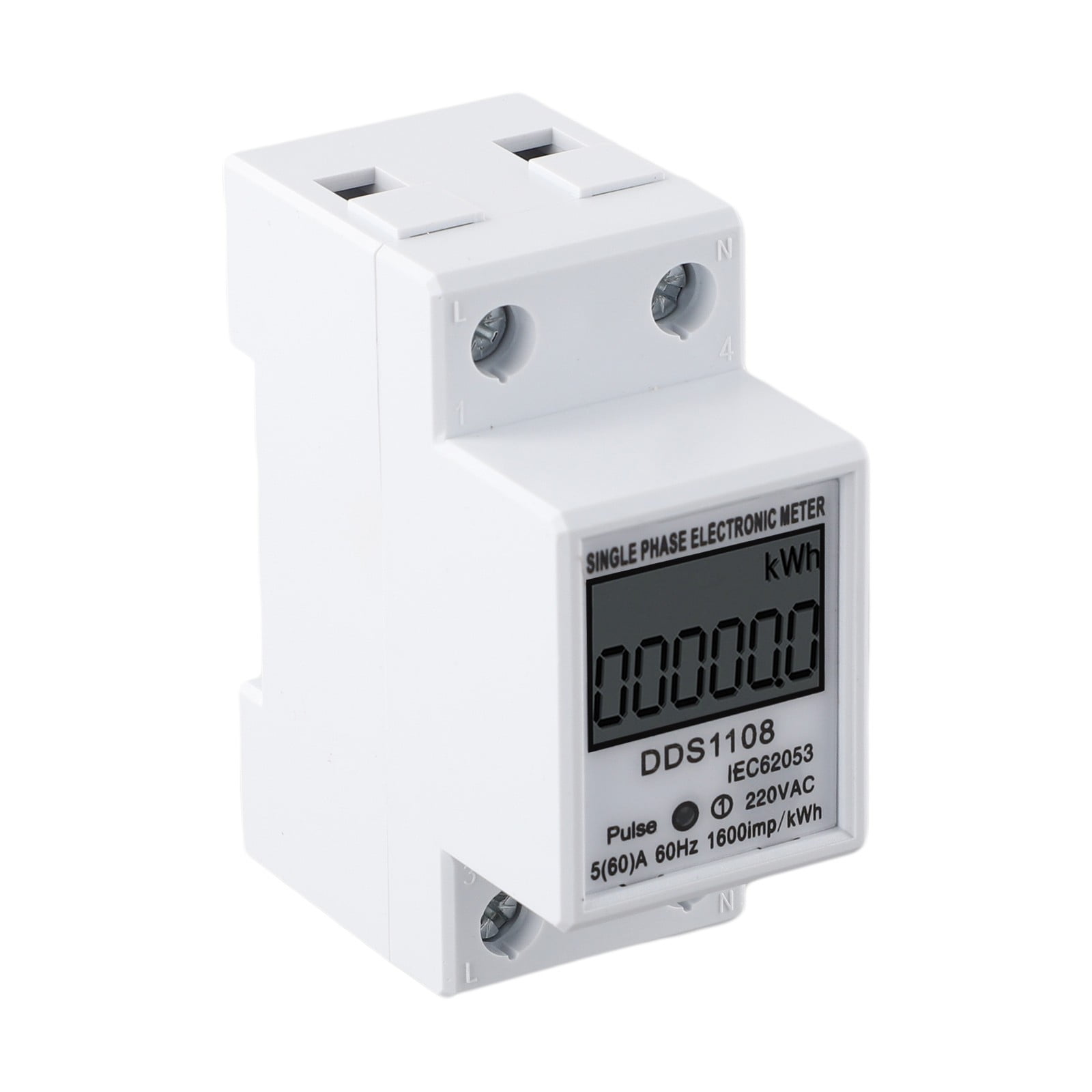 WendyZ LCD Single Phase Electric Energy Meter AC Digital Watt-Hour ...