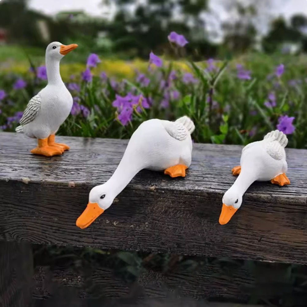 WendyZ Resin Duck Statue for Outdoor Garden, Patio and Pond Decoration ...