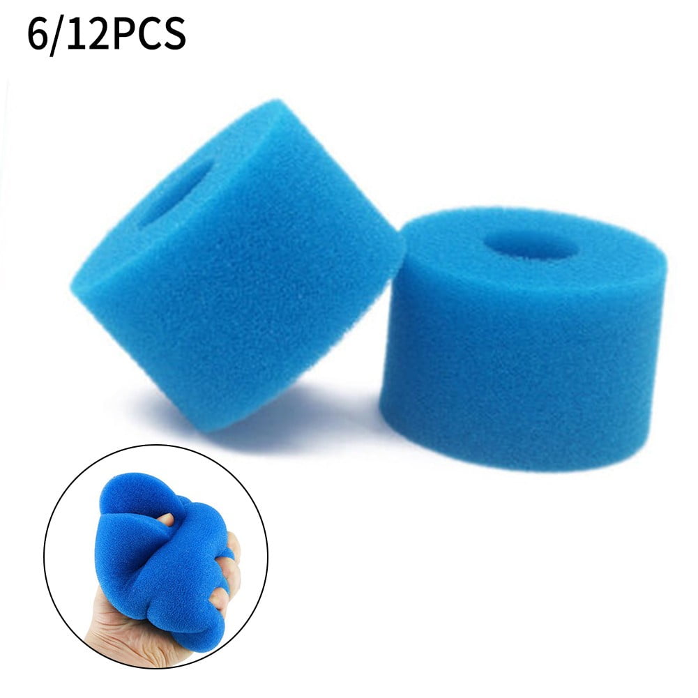 WendyZ S1 Reusable Swimming Pool Filter Foam Sponge Cartridge - 6 Pack ...