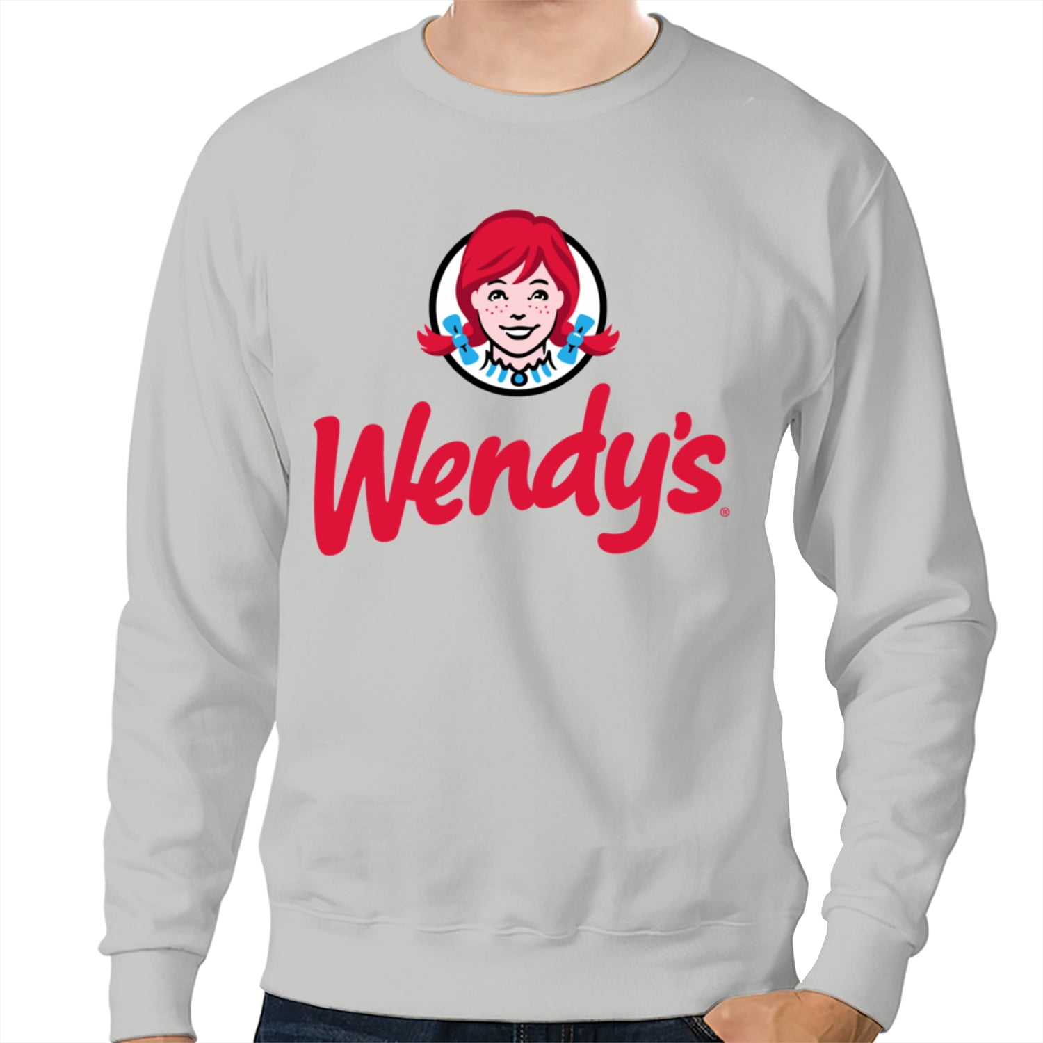 Wendys Fast Food restaurant Logo Sweatshirt, Unisex Cotton Sweatshirt ...