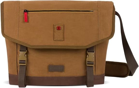 Wenger Corfe 16 inch Messenger Bag With Tablet Pocket- Camel - Walmart.com