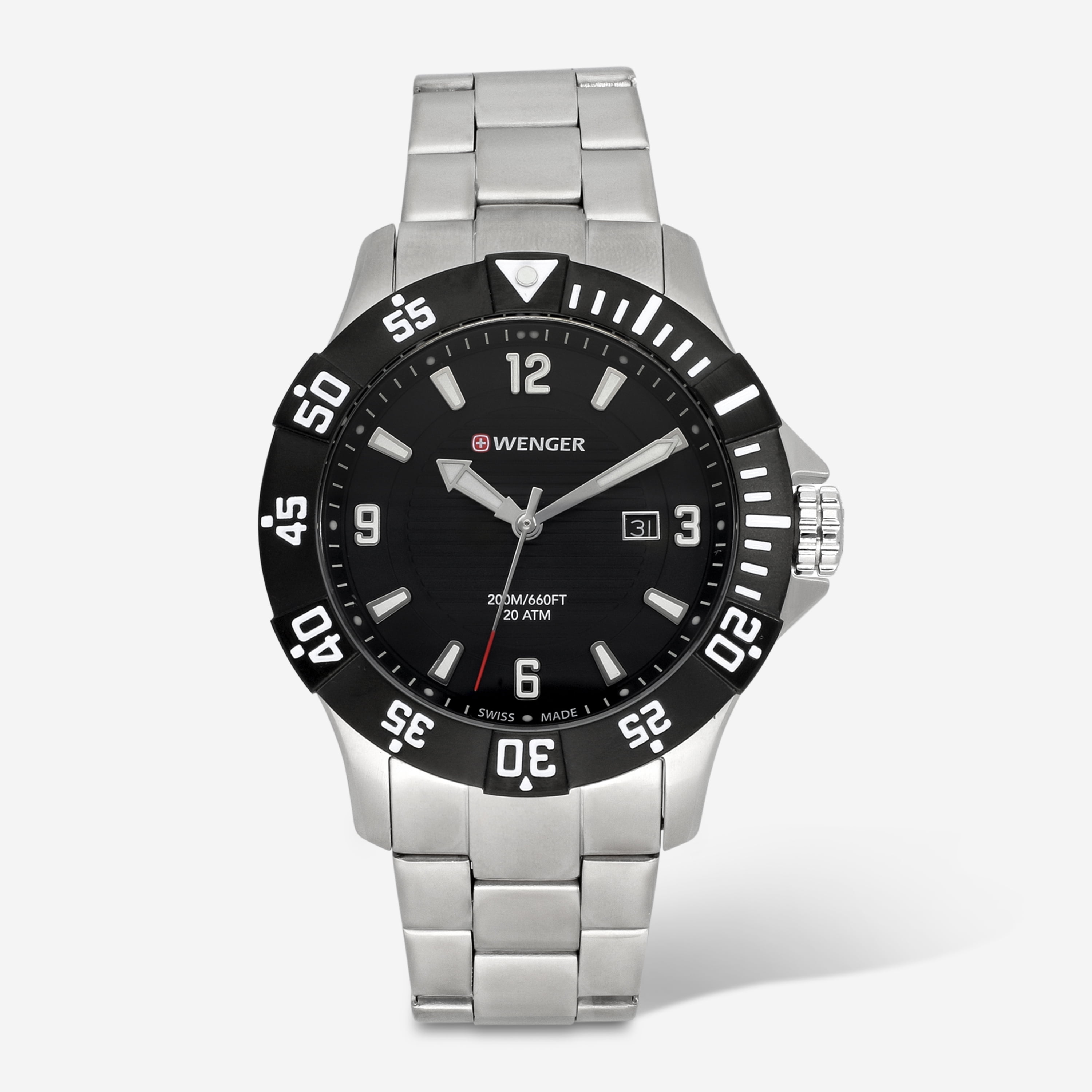 Wenger Swiss Army Men's 01.0641.131 Seaforce Black Dial Watch 43mm MSRP ... Wenger Swiss Army Men's 01.0641.131 Seaforce Black Dial Watch 43mm MSRP ...
