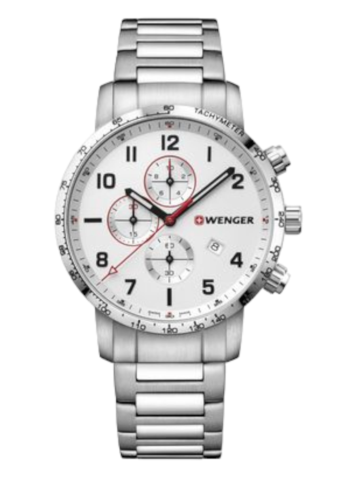 Wenger Swiss Army Men's 01.1543.110 Attitude Chronograph White Dial ...