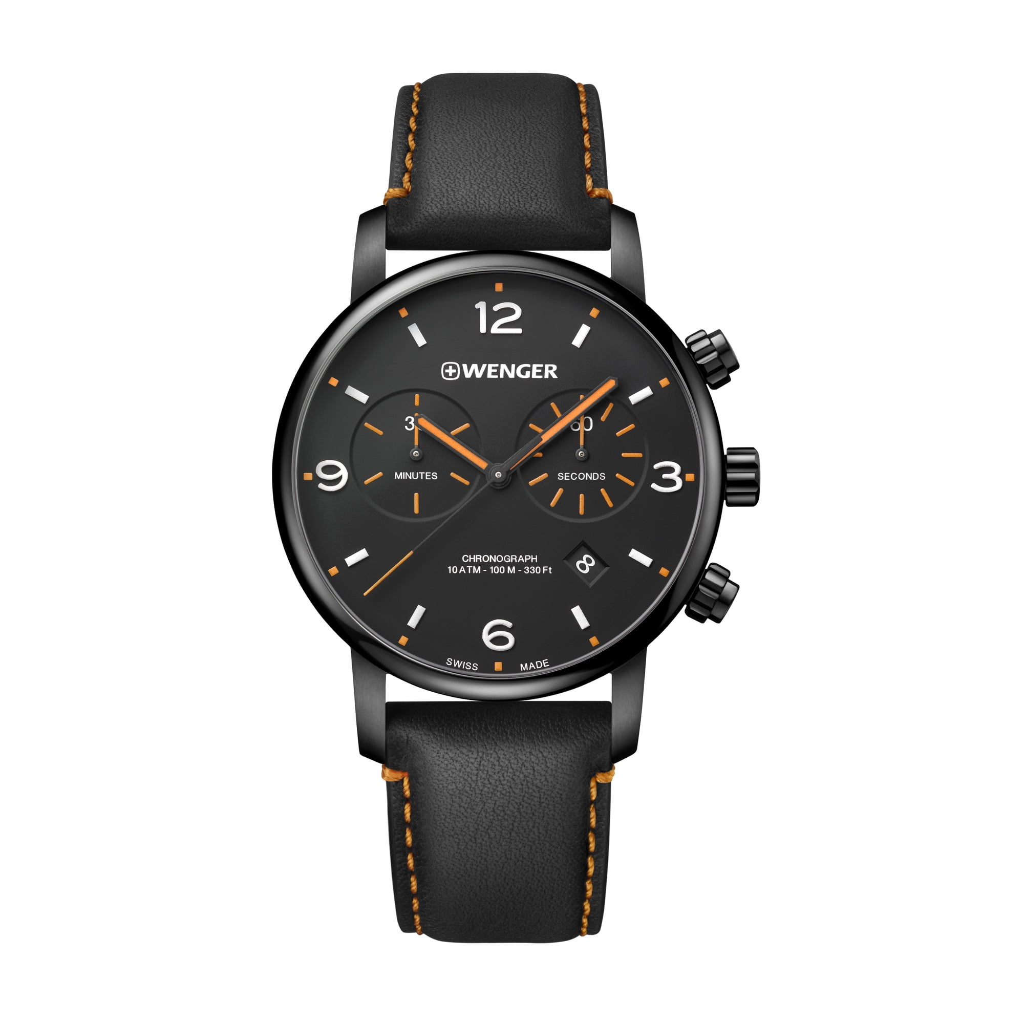 Wenger Swiss Army Men's 01.1743.114 Urban Metro Chronograph Black Dial ...