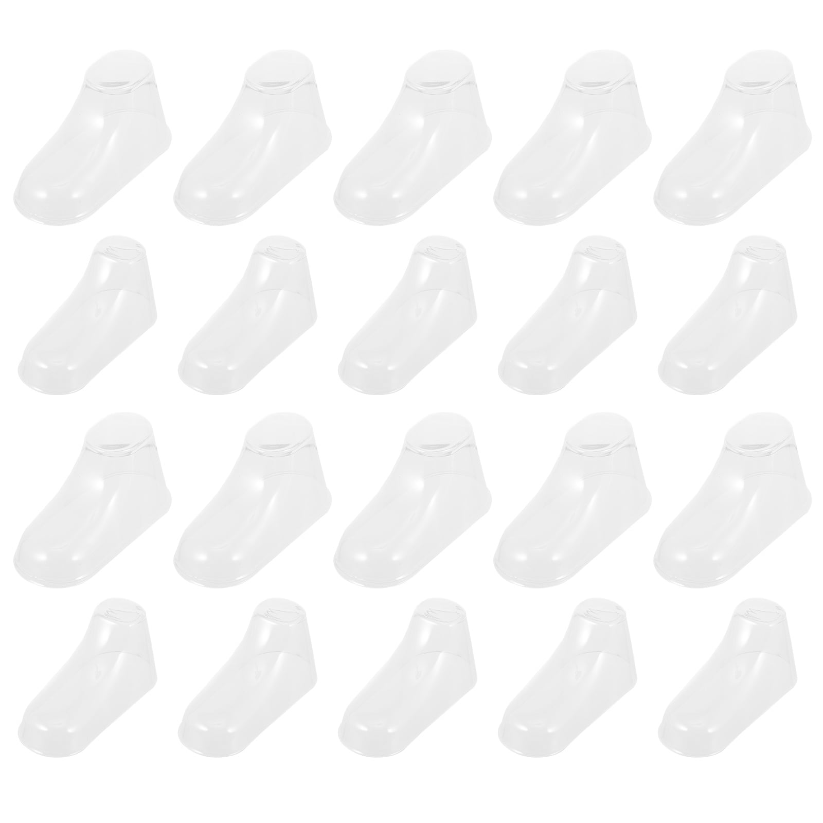 Wenliwode 40pcs Clear Baby Feet Booties Display Stand Toddler Socks ...