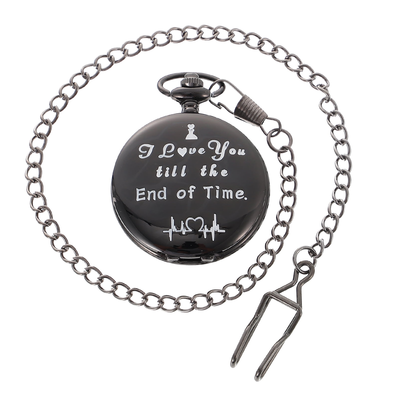 Wenliwode Analog Pocket Watch Battery Powdered Watch Retro Hanging ...