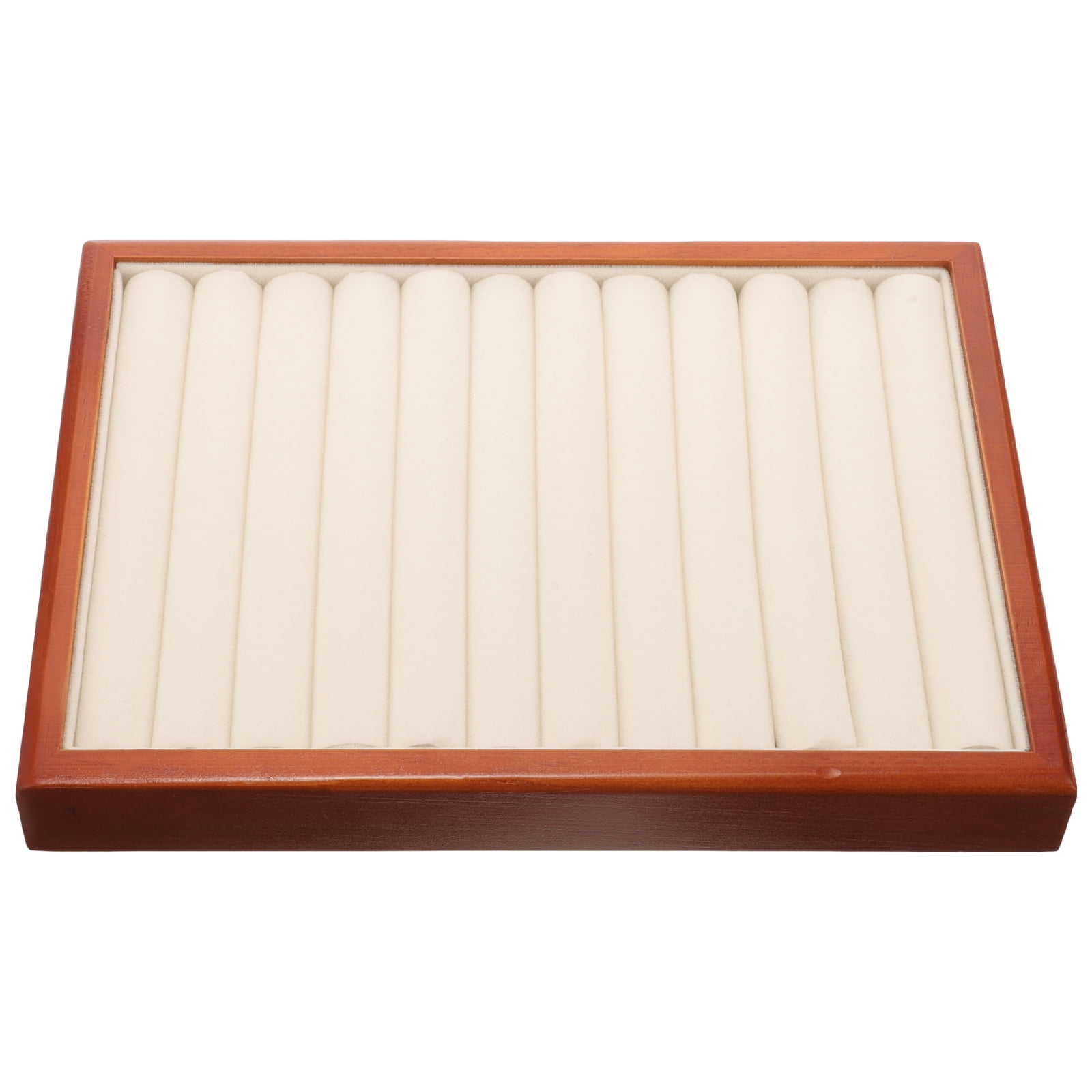 Wenliwode Wood Jewelry Tray Jewelry Display Holder Showcase Jewelry ...
