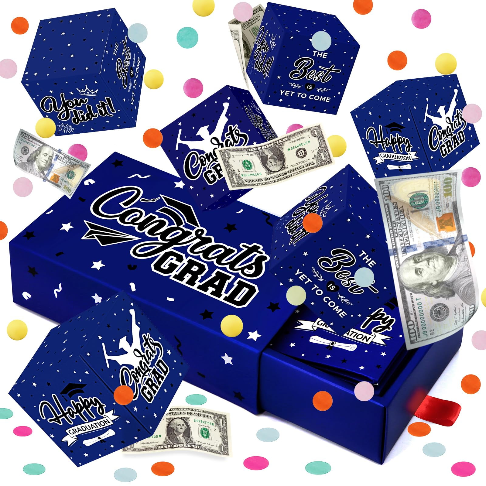 WenmthG Graduation SurpriseEGSC Gift Box Explosion for Money - 10 Grad ...