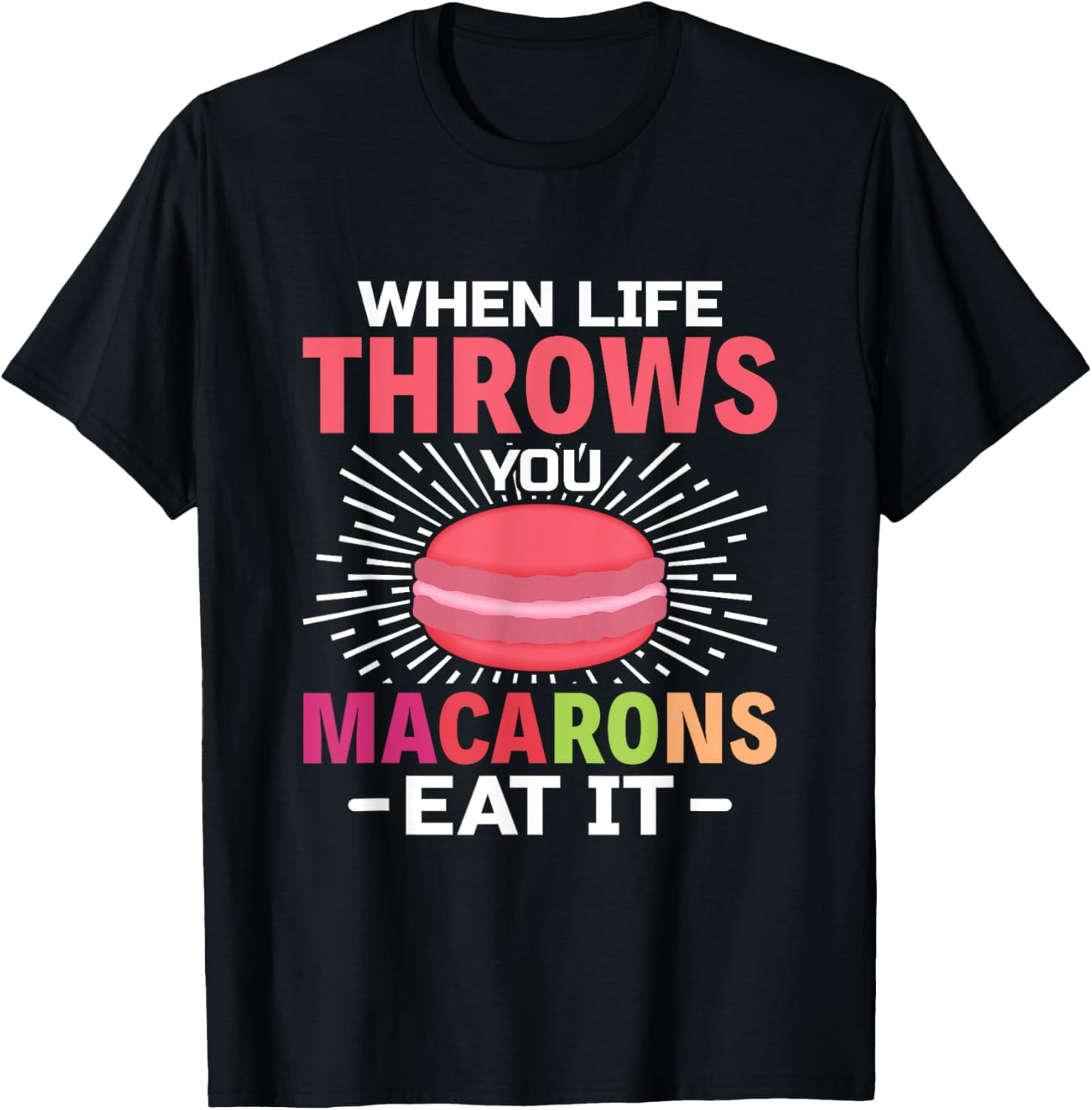 Wenn das Leben dir Macarons Throws Macarons, Eat It Macaron Lovers T ...
