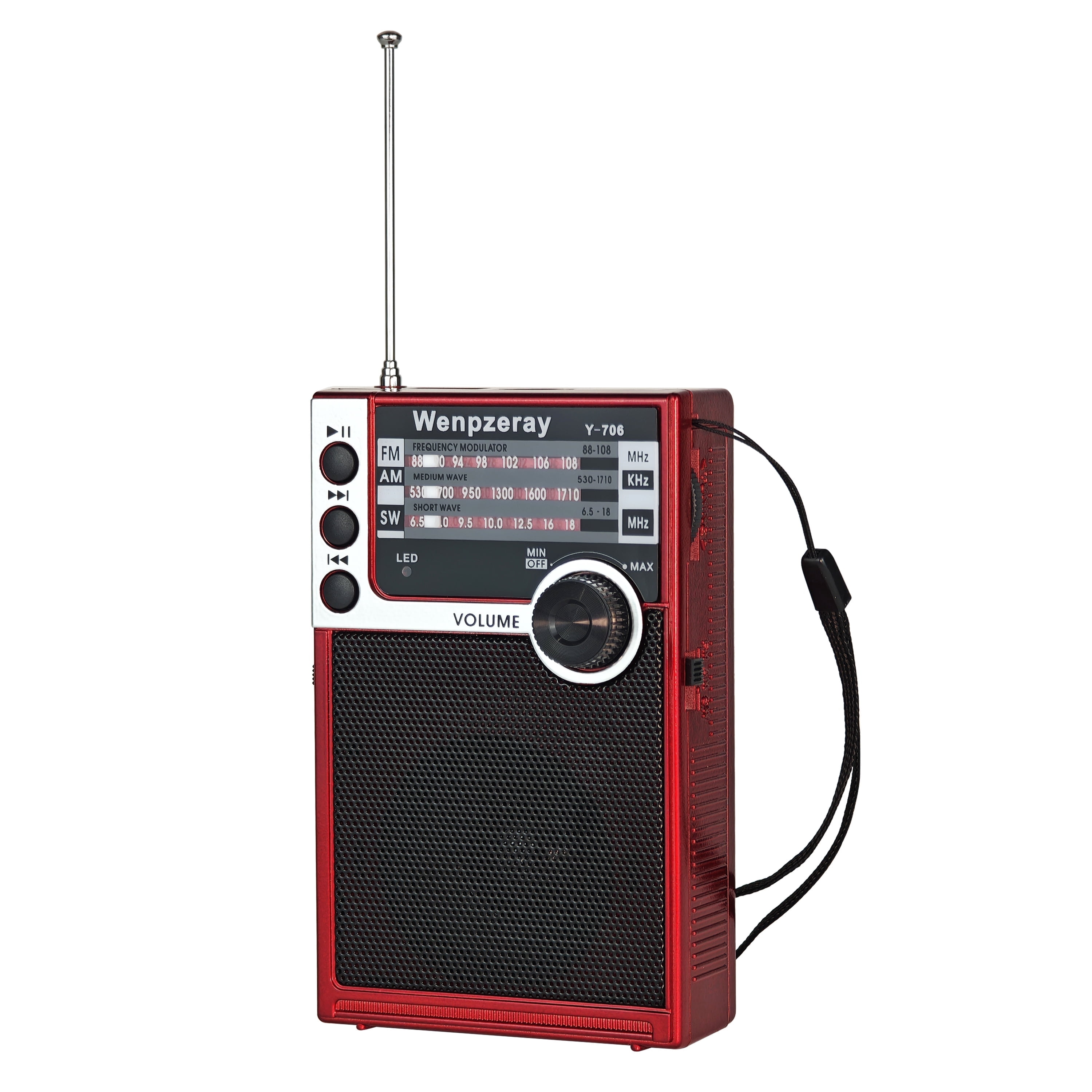 Wenpzeray, Portable Pocket Radio, Y-706, AM FM SW Band - Walmart.com