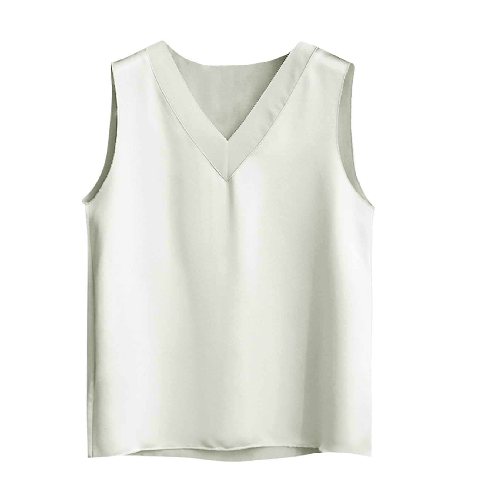 Wenshiii Summer 2024 Acetic Satin Single Wear Vest Base Jacket Woman ...