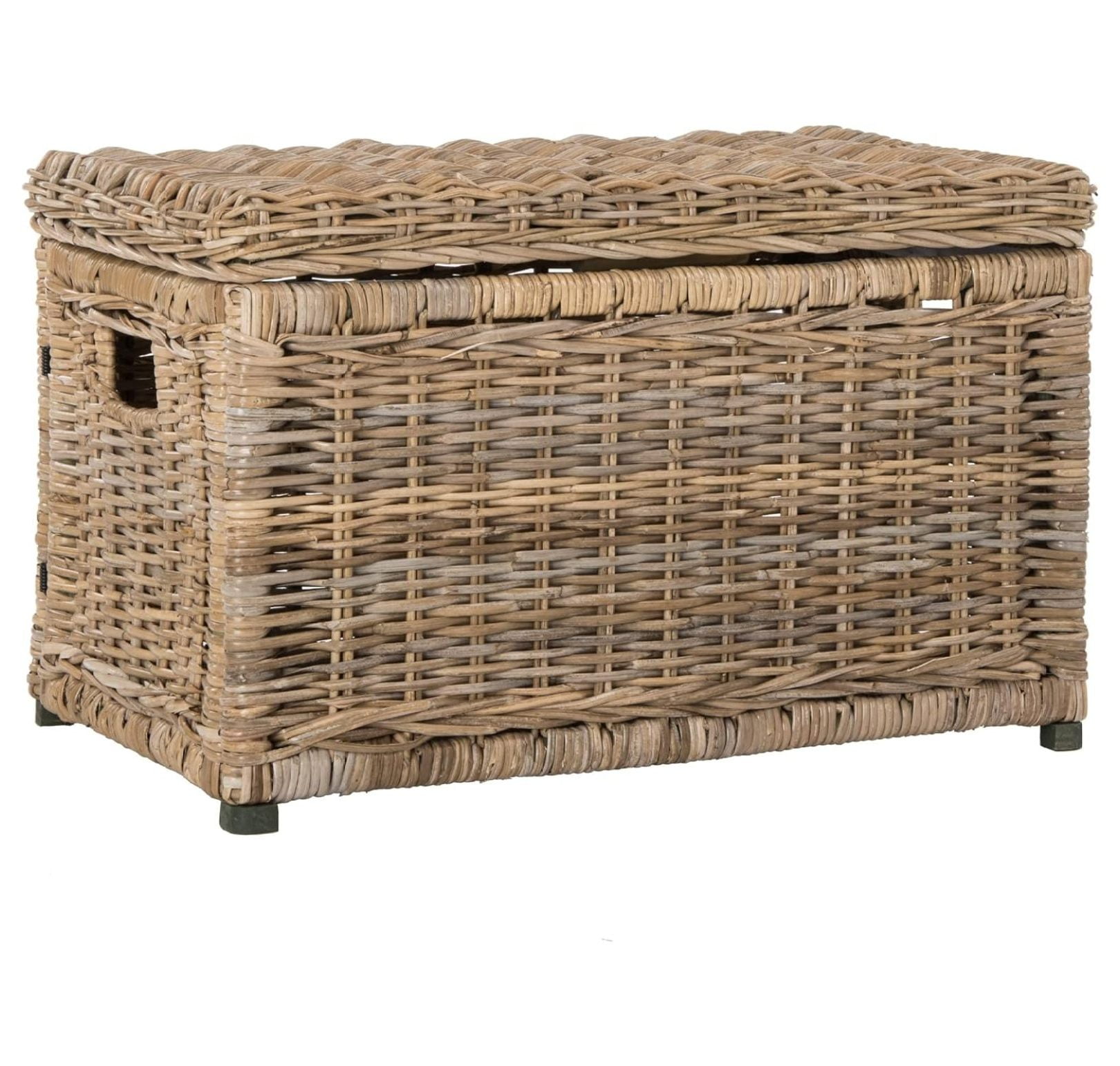 Wension HPM9002B Elijah 30" Wicker Storage Trunk, Collapsible for flat ...