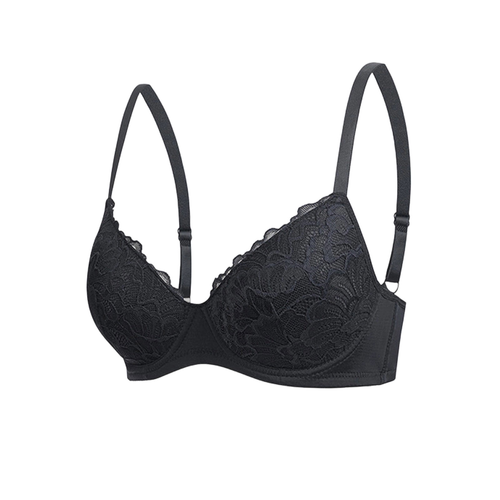 Wensltd Women Breathable Lace Bras Push Up Lift Design for Daily Wear ...