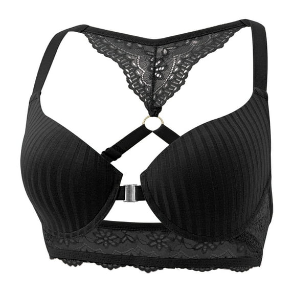 Wensltd Women's Breathable Bras Push Up V Neck Backless Design Summer ...