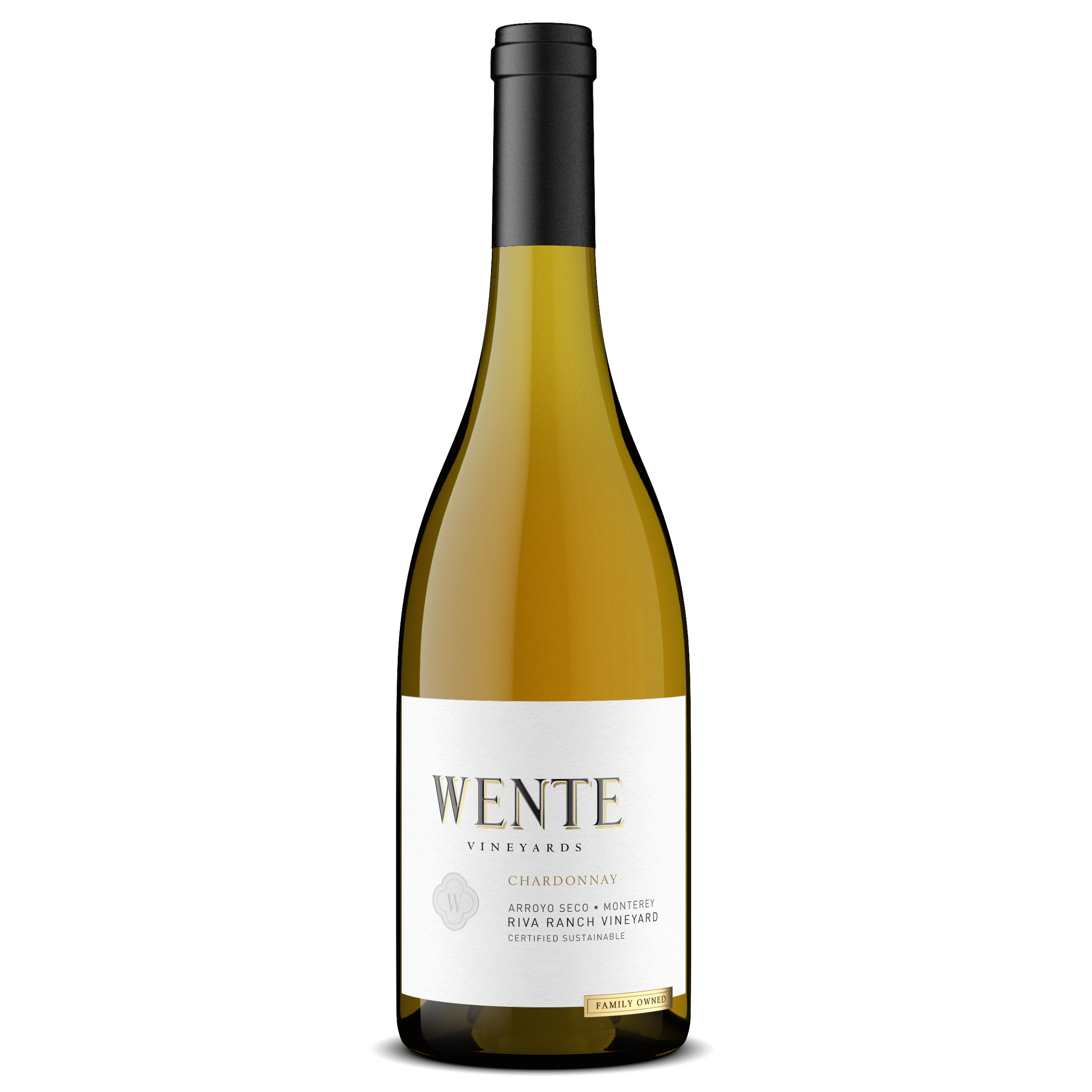 Wente Vineyards Chardonnay California White Wine, 750 ml Bottle, 14% ...