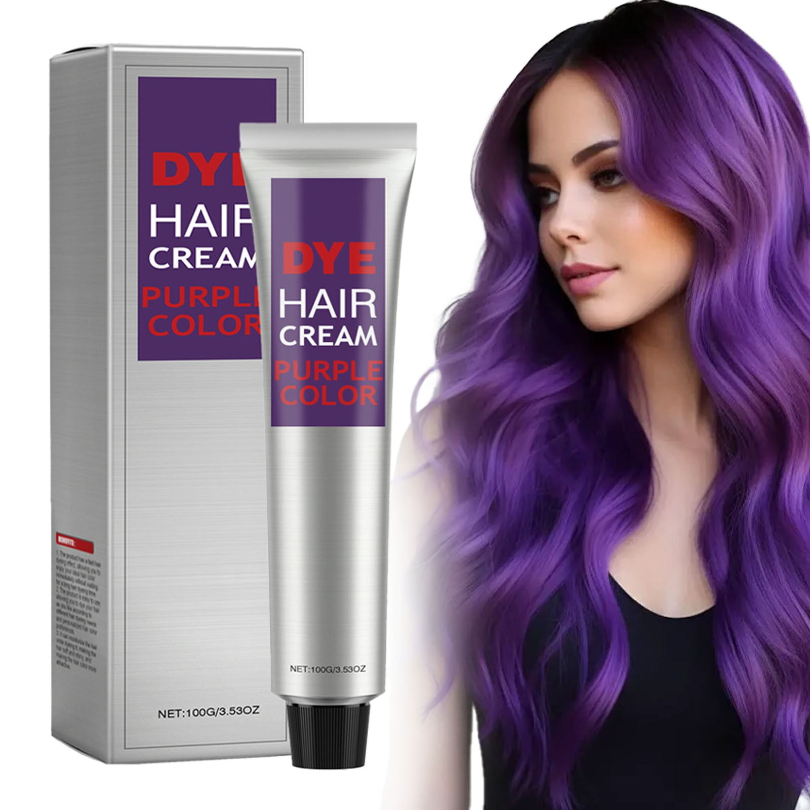 Wentin 4 Colours Hair Dye (Brown, Red, Purple, Blue) - Natural & Gentle ...