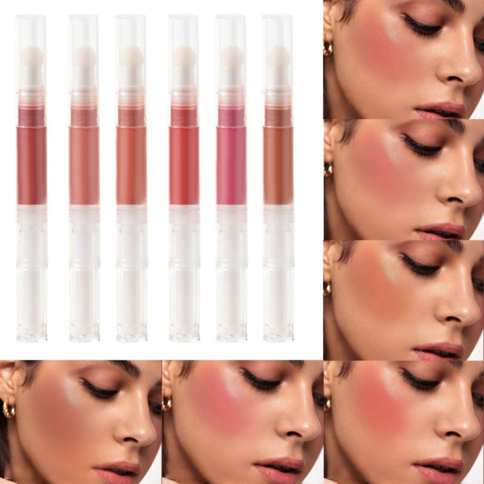 Wentin Blush Clearance! Brush Liquid Powder Blusher Long Lasting Powder ...
