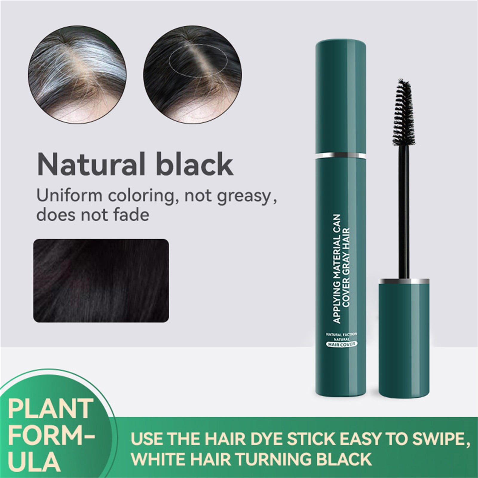 Wentin Disposable Hair Dye Pen To Cover Gray Hair Color Brush Black ...