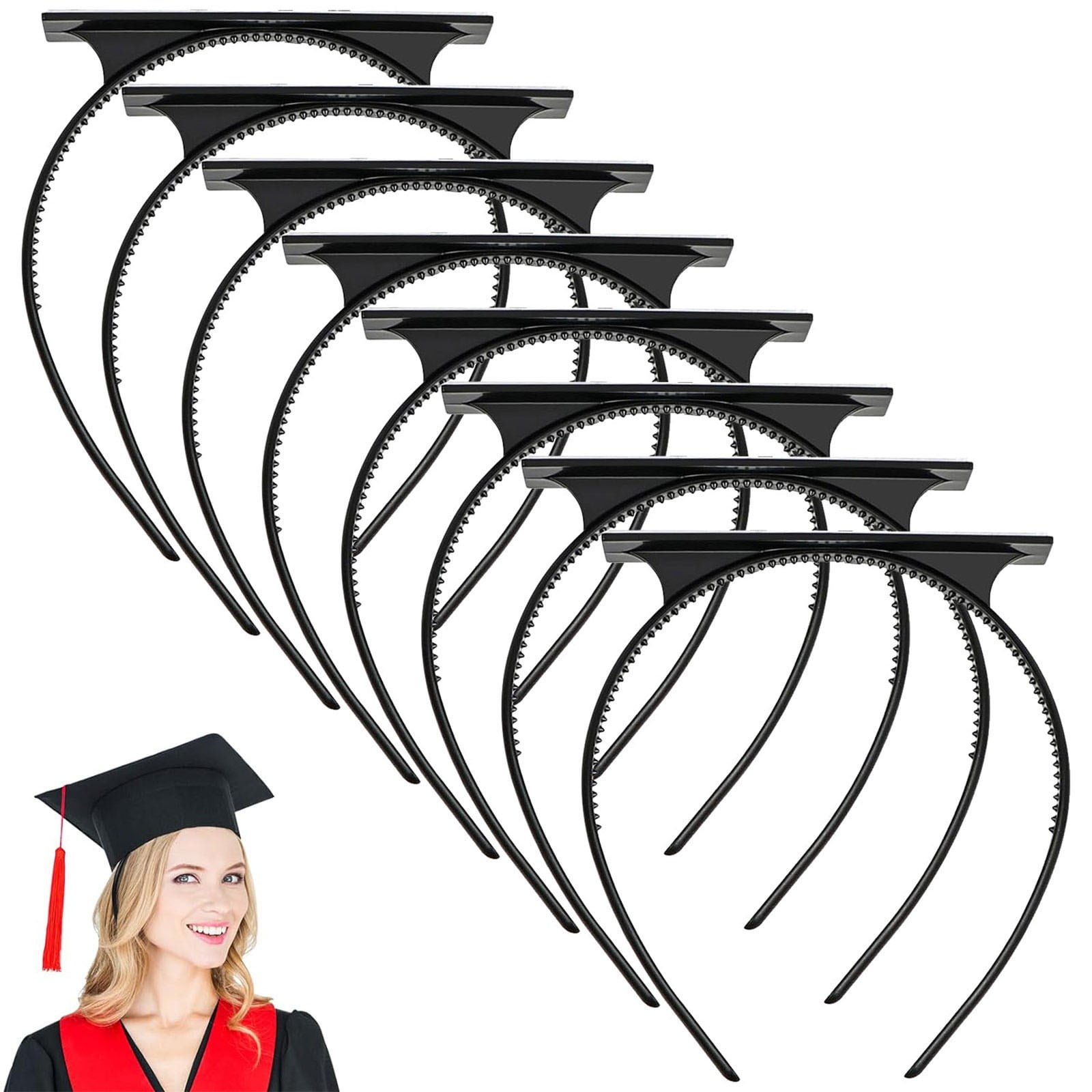 Wentin Graduation Cap Headband Secures Your Graduation Cap And Hair ...