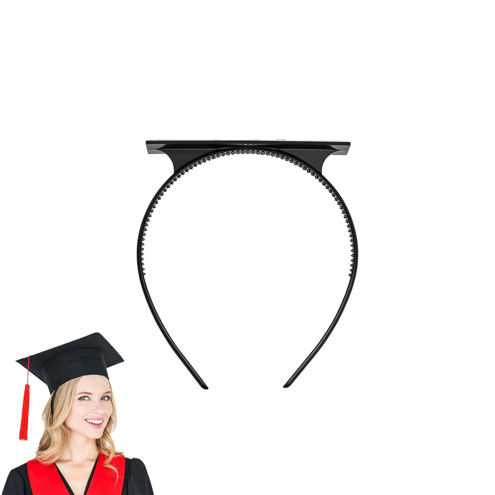Wentin Graduation Cap Headband Secures Your Graduation Cap And Hair ...