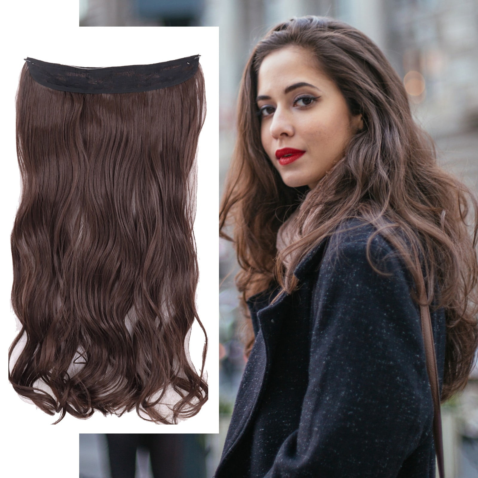 Wentin Hair Extensions Secret Hidden Wire In Real Long Thick Straight ...