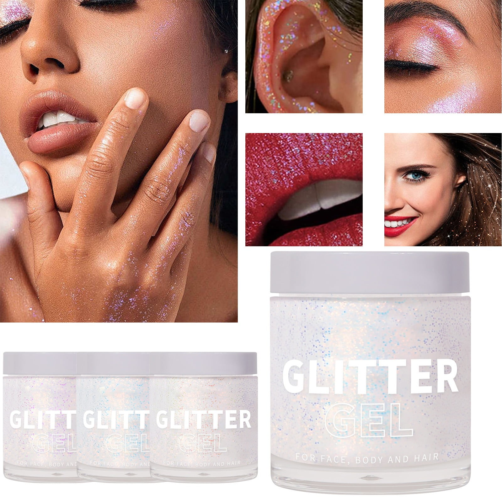 Wentin High Light Clearance! 4 Color Colorful Highlight Gel Hair Face ...