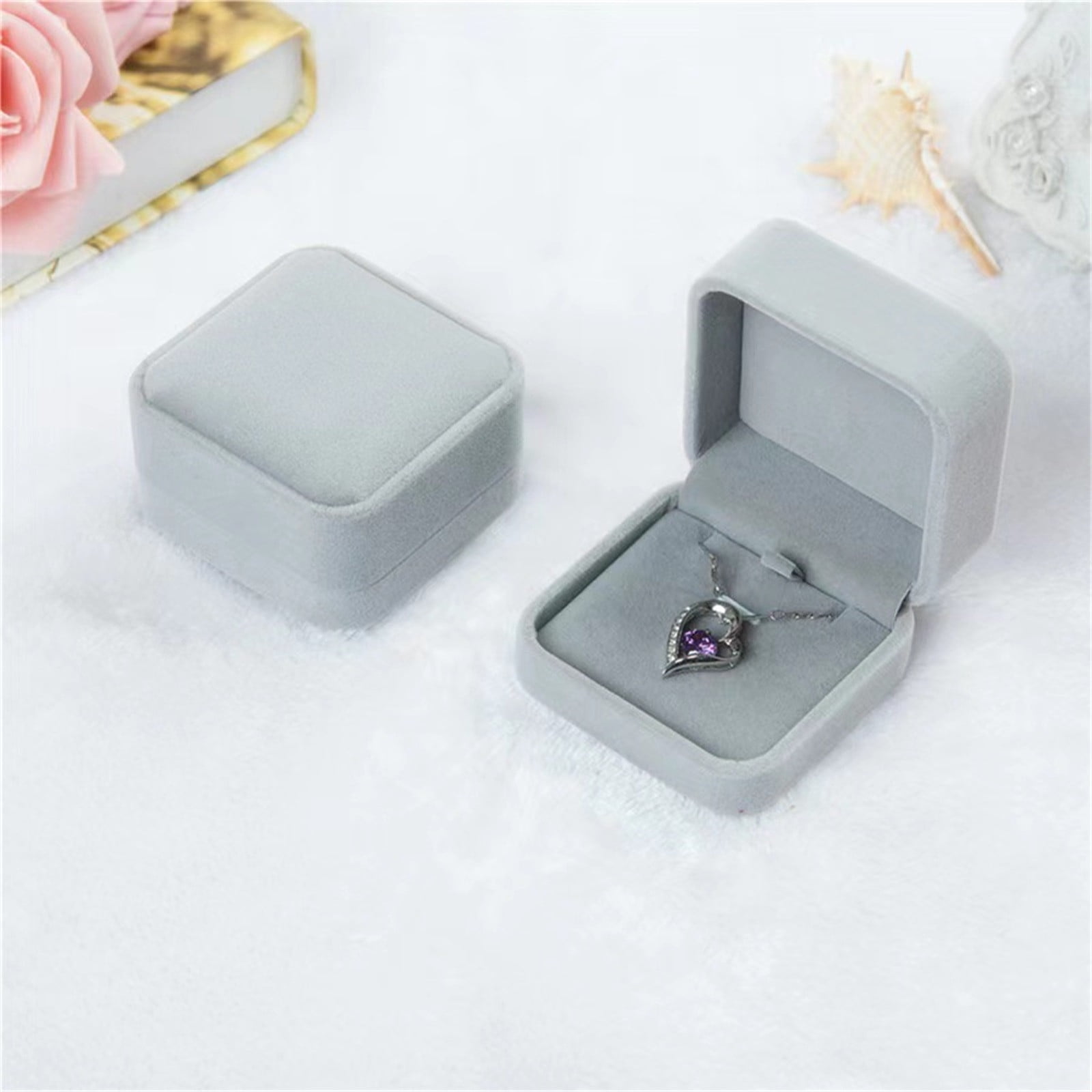 Wentin Jewelry Box Square Jewelry Box Jewelry Box Necklace Box ...