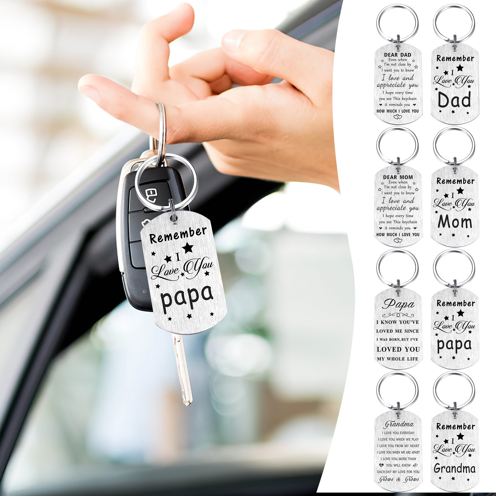 Wentin Keychains Clearance! Dad/Mother/Papa/Grandma Birthday Gifts For ...