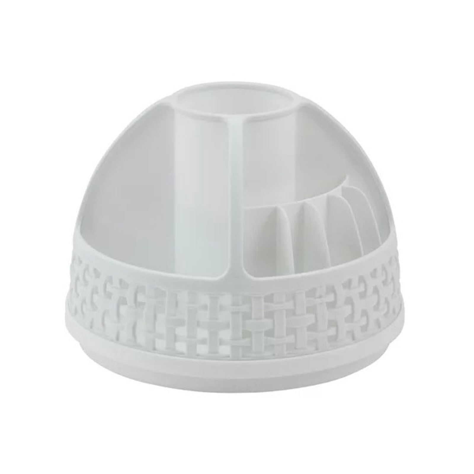 Wentin Plastic Circular Rotating Disc Cosmetic Rack Storage Organizer ...