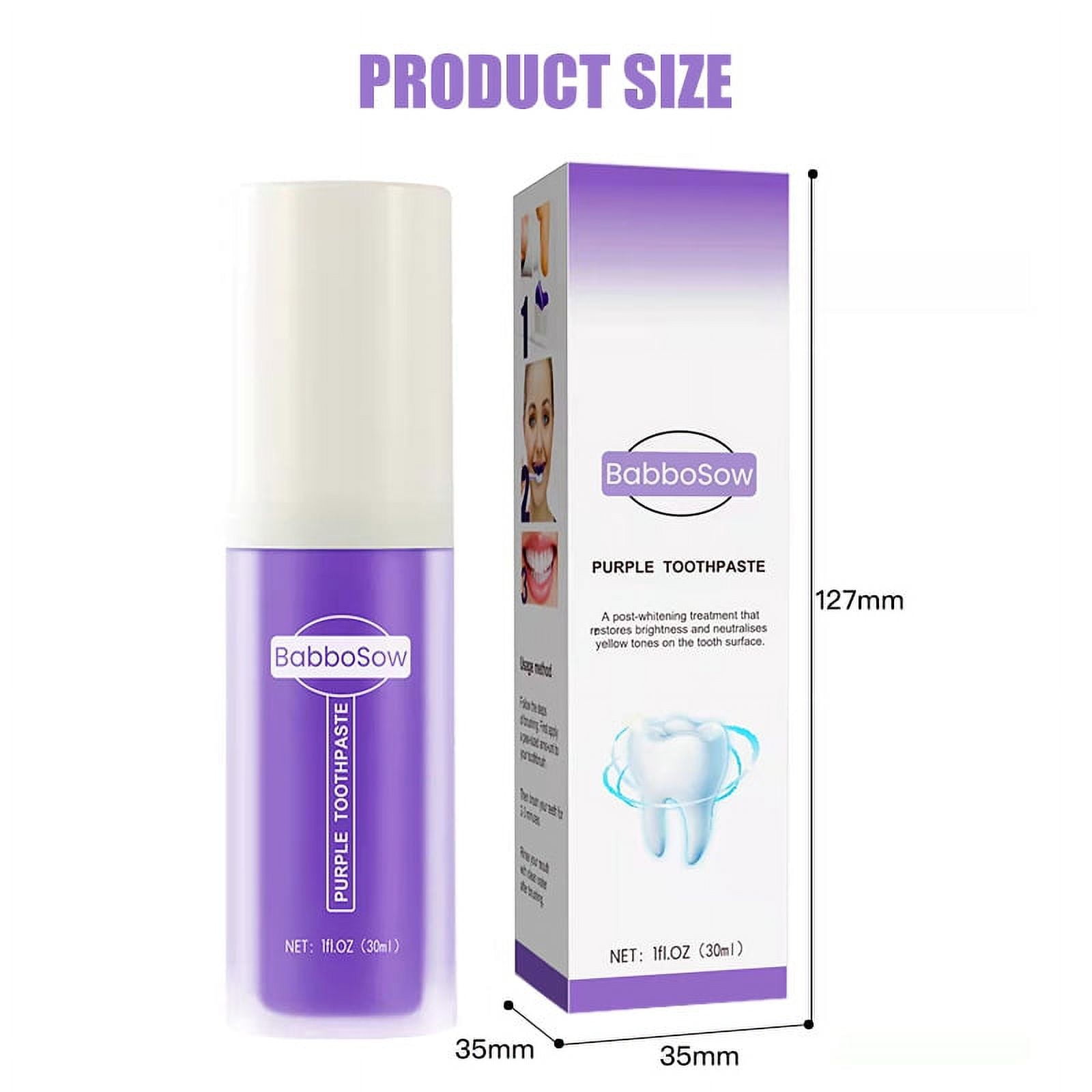 Wentin Reduce Toothpaste Toothpaste Purple Toothpaste For Repairing ...