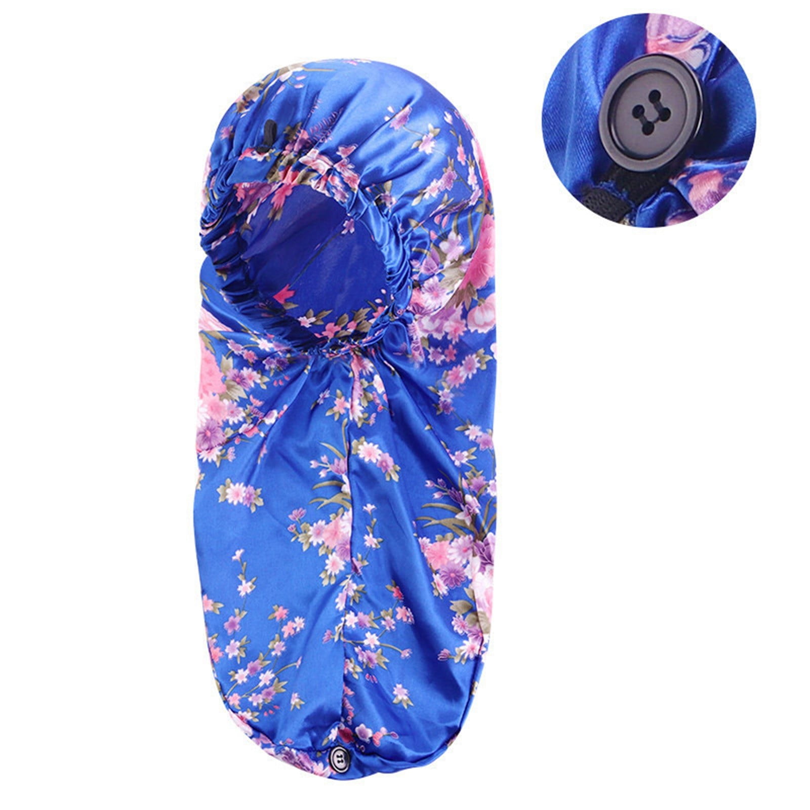 Wentin Unisex Open Wide Elastic Band Satin Pocket Bonnet Silky ...