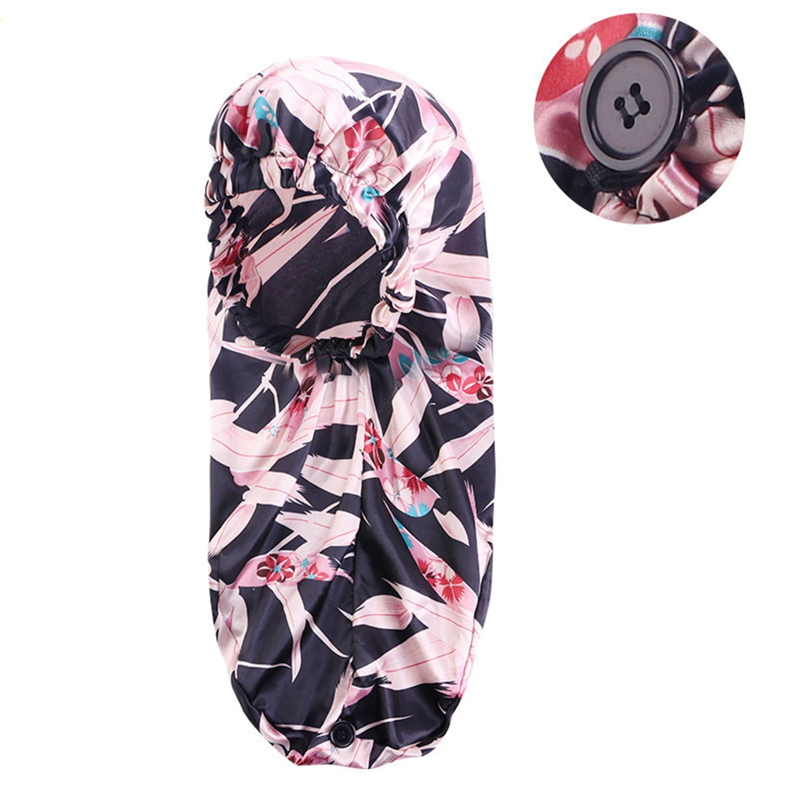 Wentin Unisex Open Wide Elastic Band Satin Pocket Bonnet Silky ...