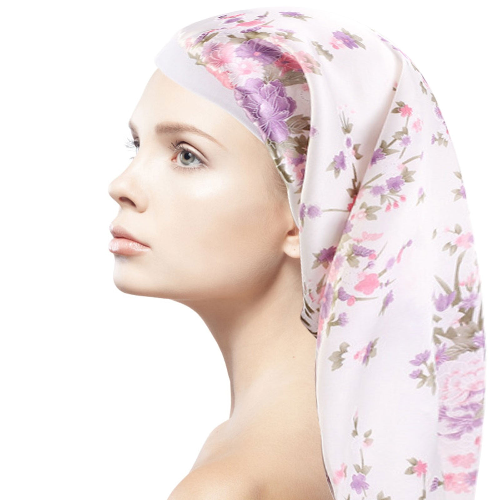 Wentin Unisex Open Wide Elastic Band Satin Pocket Bonnet Silky ...
