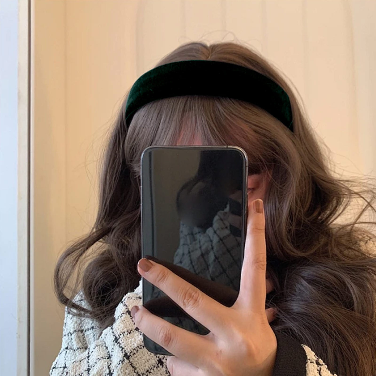 Wentin Velvet Padded Headbands for Women Fashion Non slip Comfortable ...