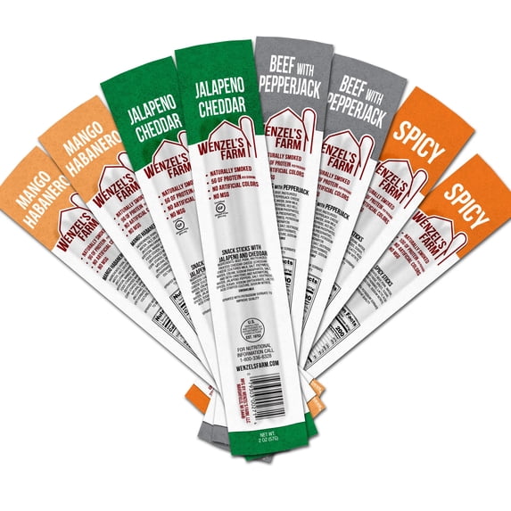 Wenzel’s Farm Meat Sticks BCF26 │Snack Sticks │ Flavorful, High Protein ...