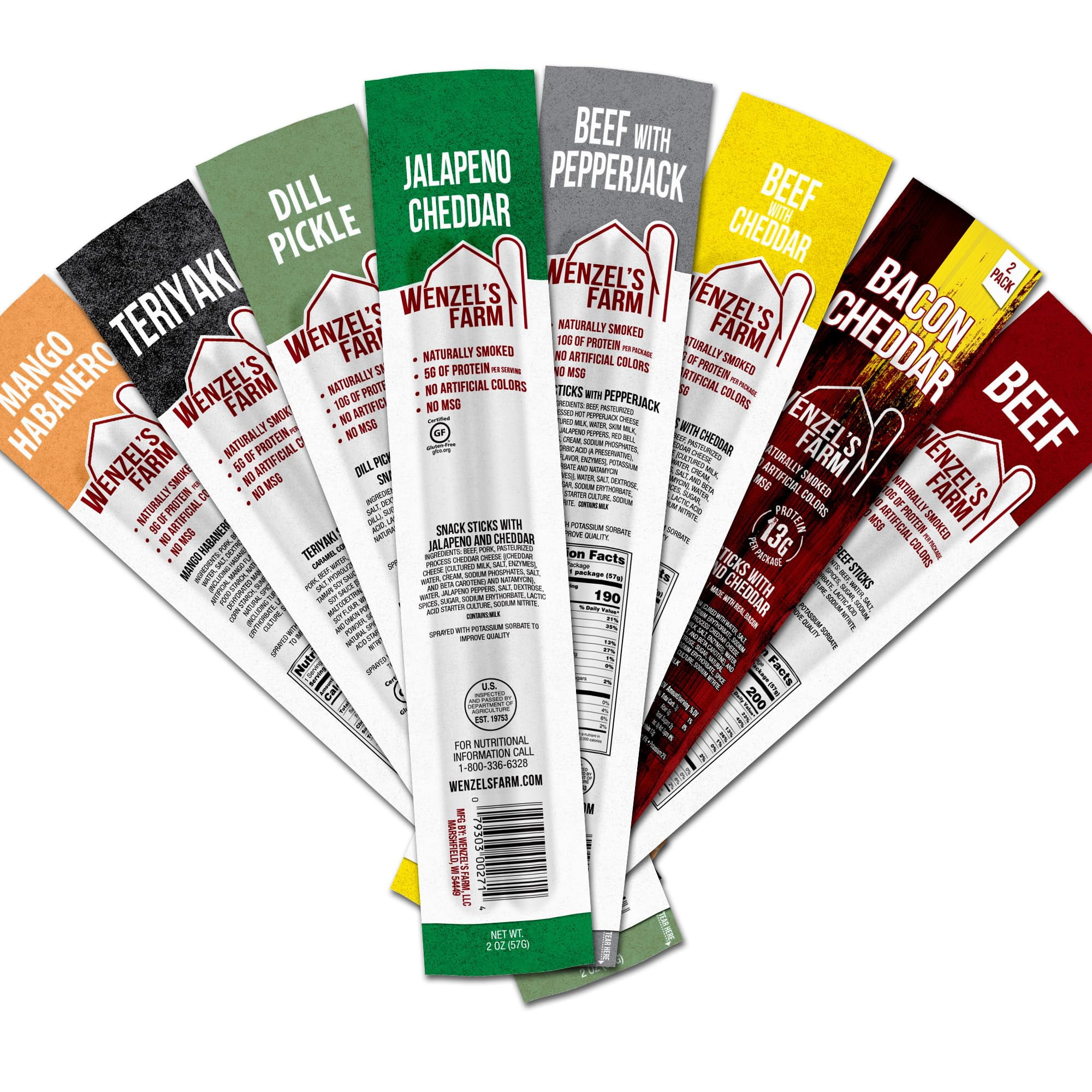 Wenzel’s Farm Variety Snack Sticks │Supports Active Lifestyles ...