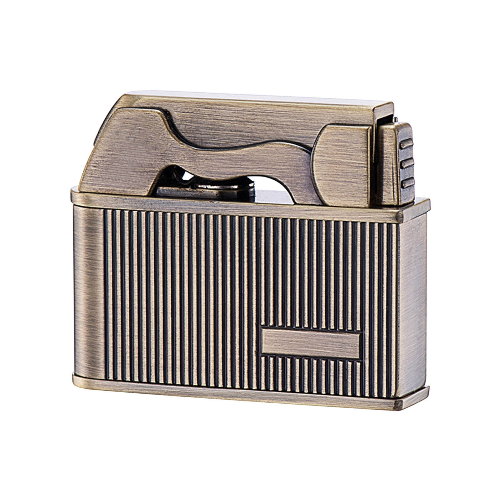 WeowiYief Retro Old-Fashioned Kerosene Lighter, Windproof One-Button ...