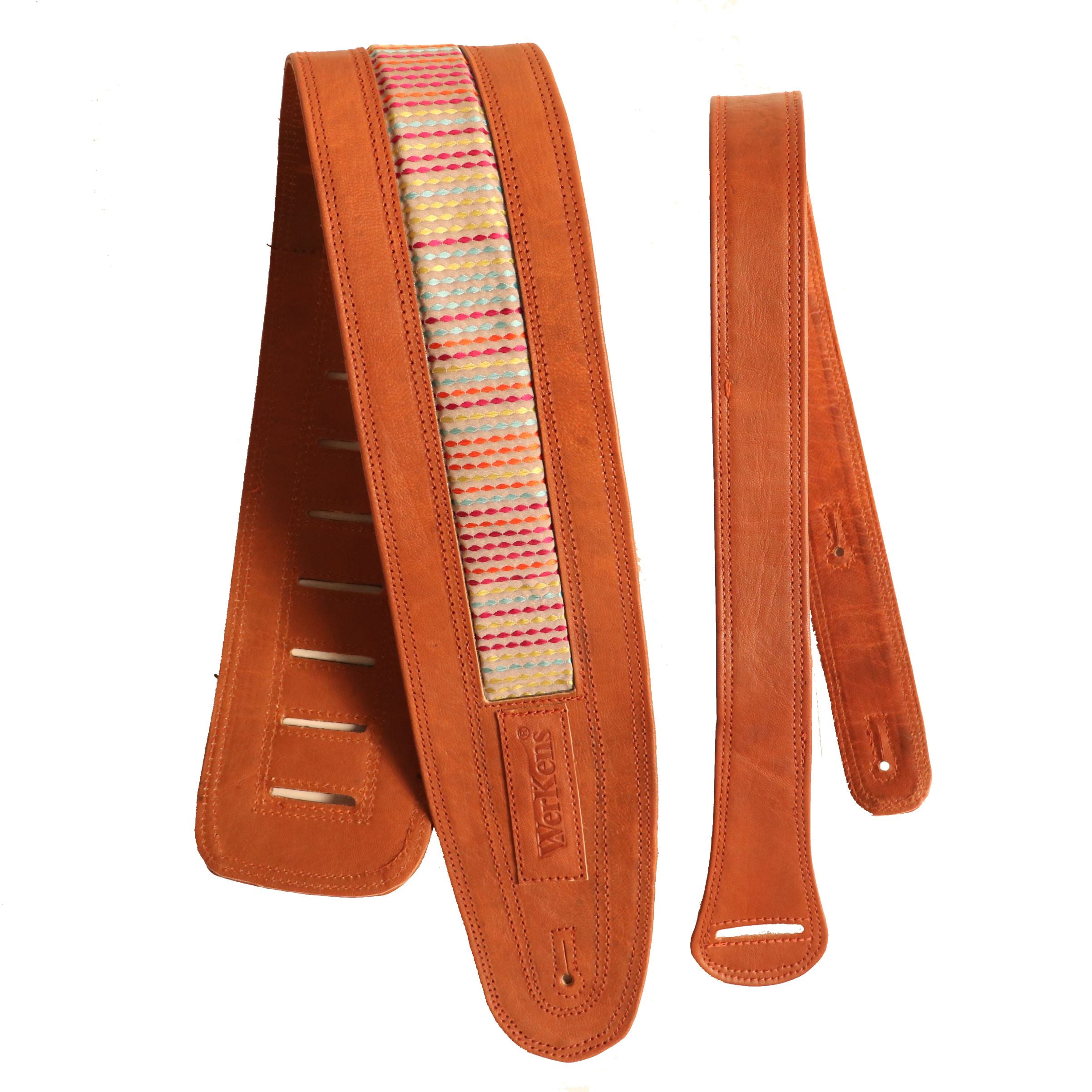 WerKens Leather Guitar Strap for Bass/Electric, 4" Wide, Adjustable ...