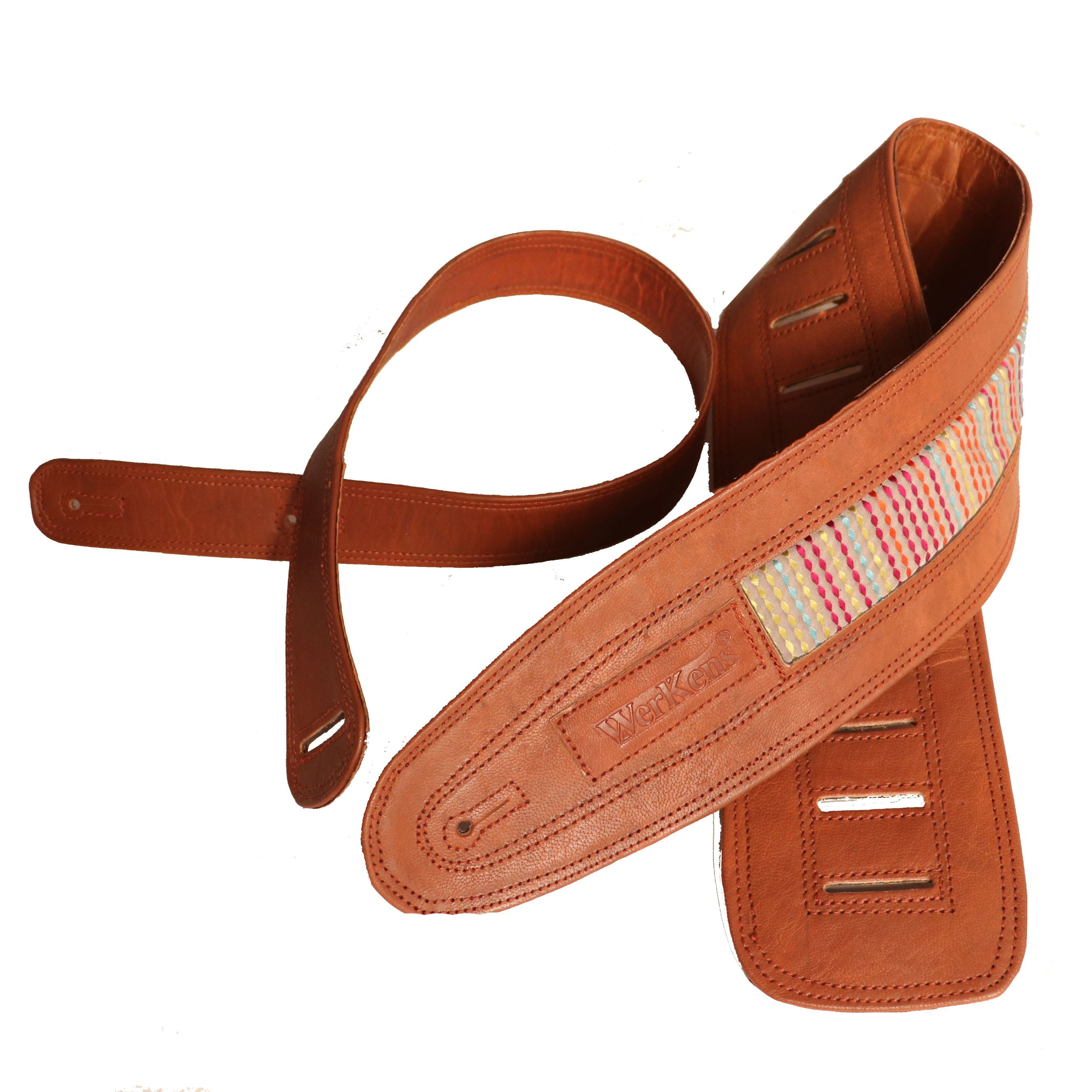 WerKens Leather Guitar Strap 5" inch Wide For Acoustic/Bass/Electric ...