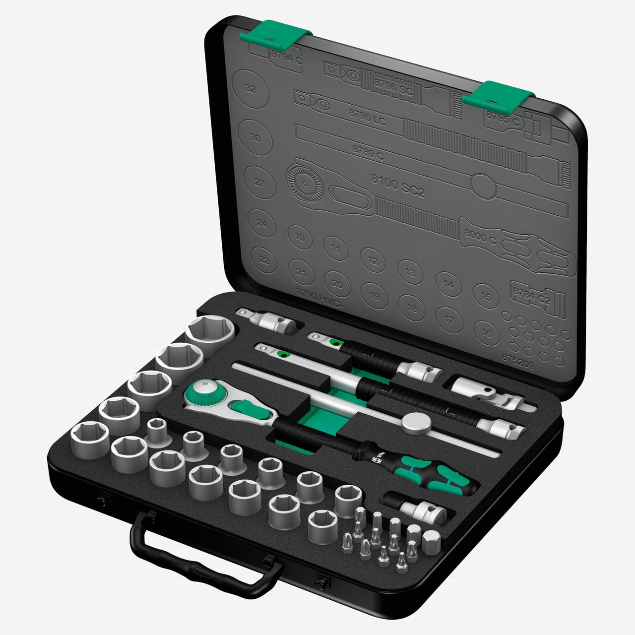 1/2" Drive Ratchet Set Torx(R), Metric 37 Pieces 10 mm to 32 mm ...