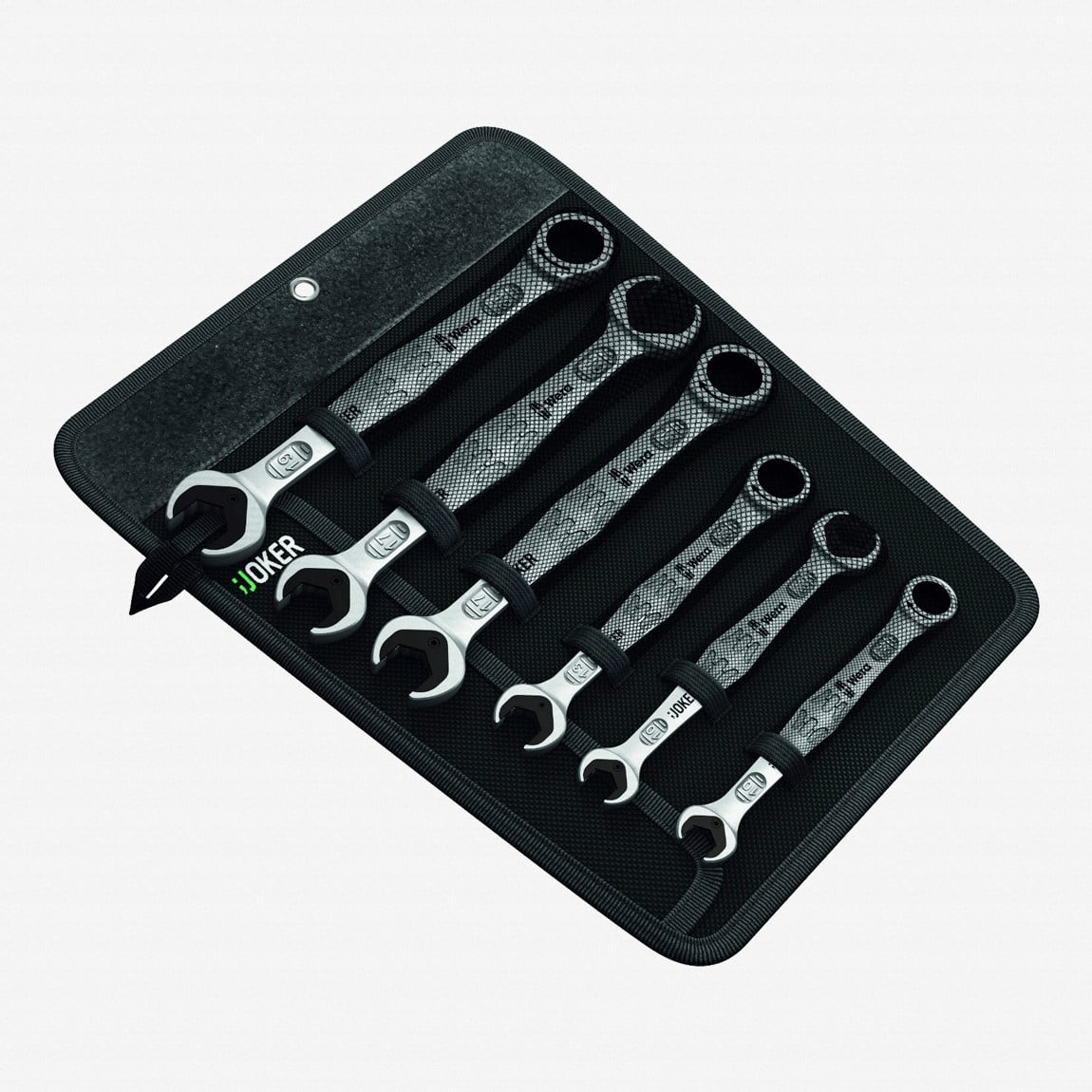 Wera 020022 Joker Ratcheting Combination / Double Open-Ended Wrench Set ...