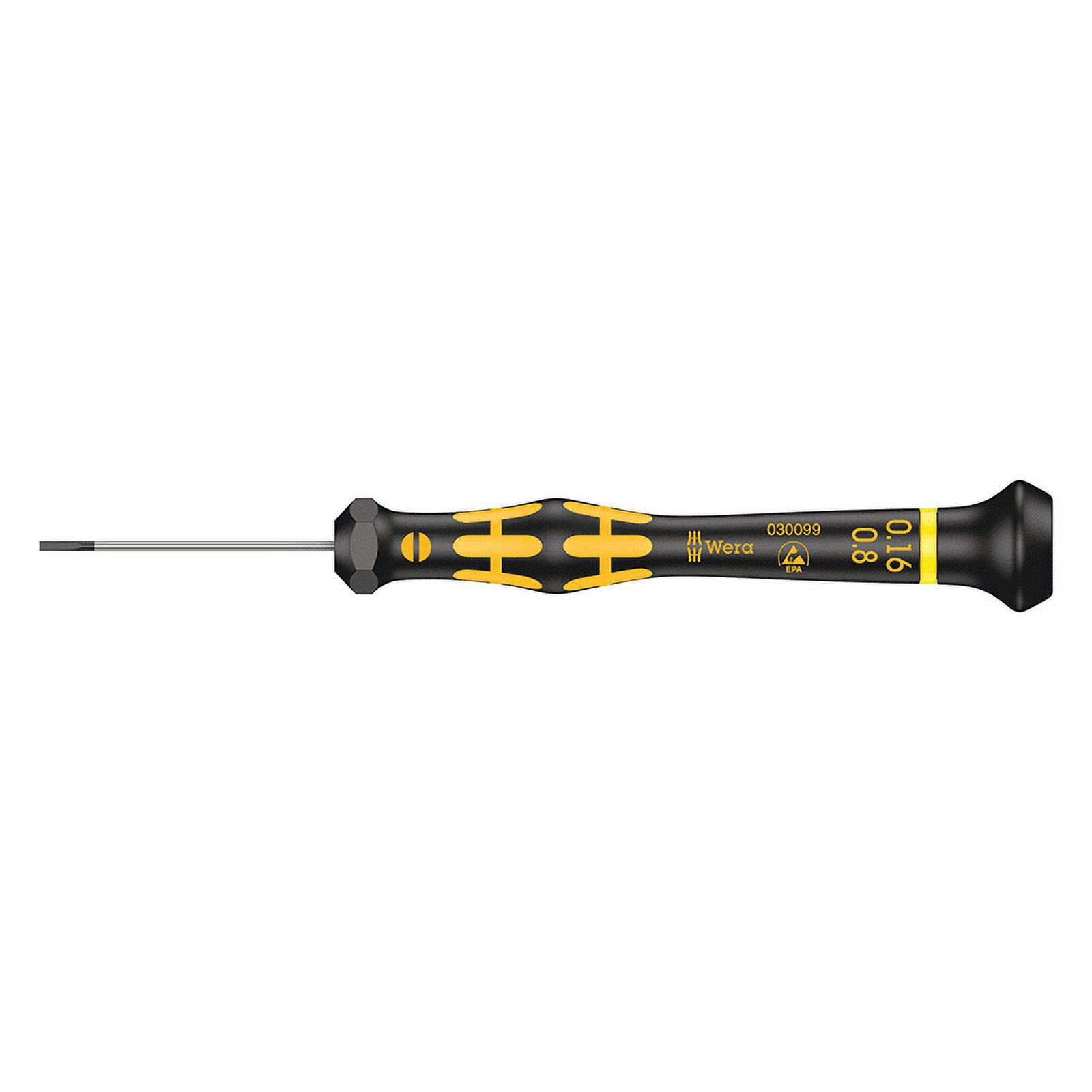 Wera 030099 ESD Kraftform 1578 A Micro Screwdriver for Slotted Screws ...
