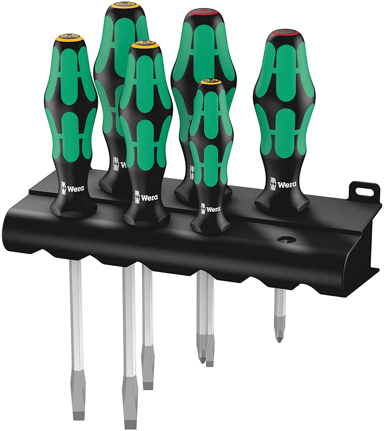 Wera 05007680001 Kraftform Plus 334 SK/6 Screwdriver Set and Rack ...