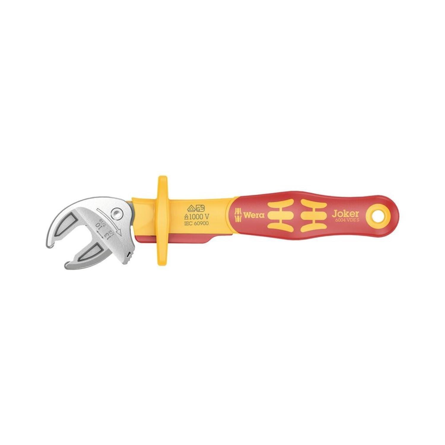 Wera 05020151001 6004 Joker VDE S VDE-Insulated, Self-Setting Spanner ...