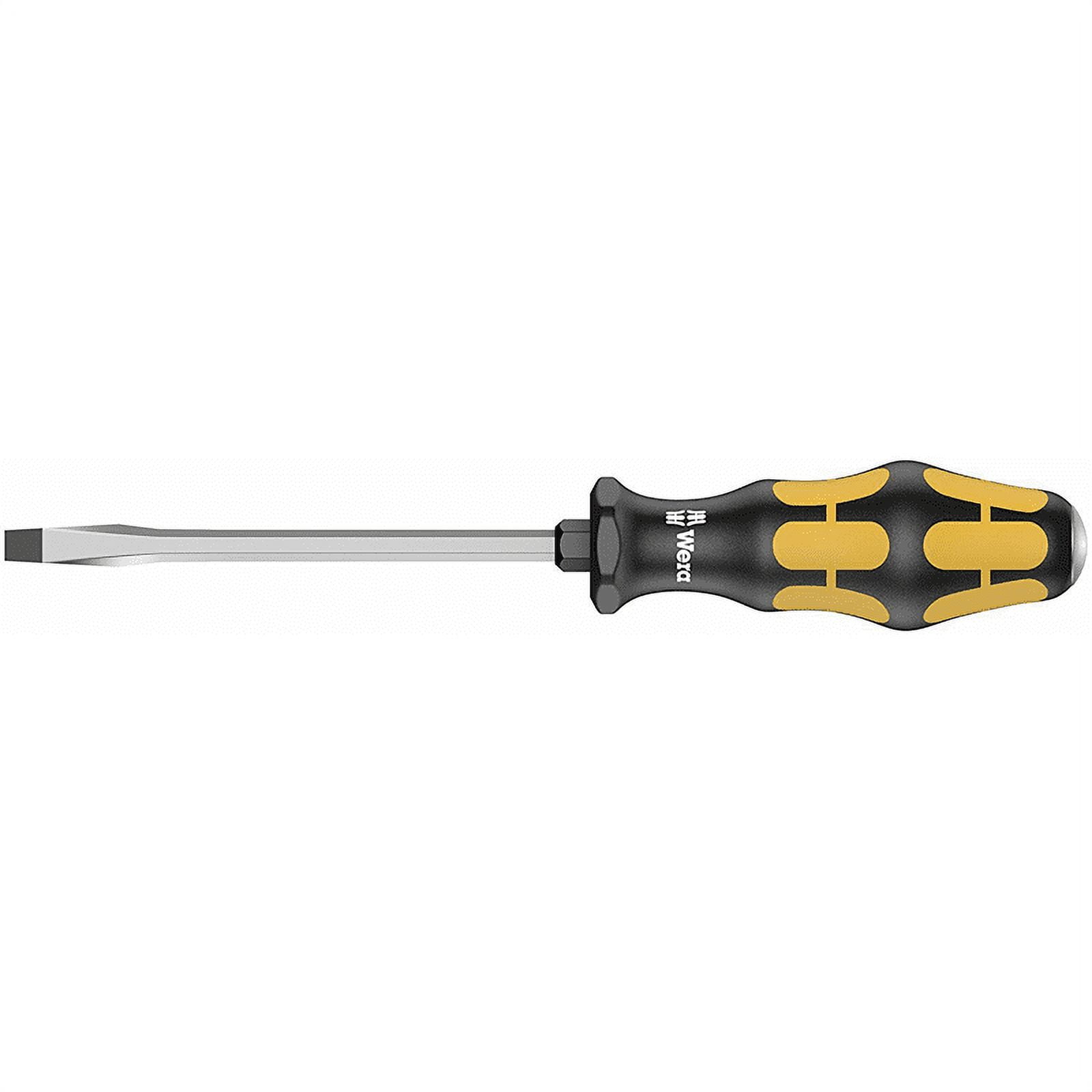 Wera 05100087001 Kraftform Black/Yellow Flathead Chisel Screwdriver ...