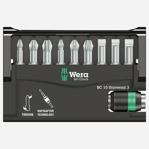 Wera 056375 Bit-Check Set with Rapidaptor - Walmart.com