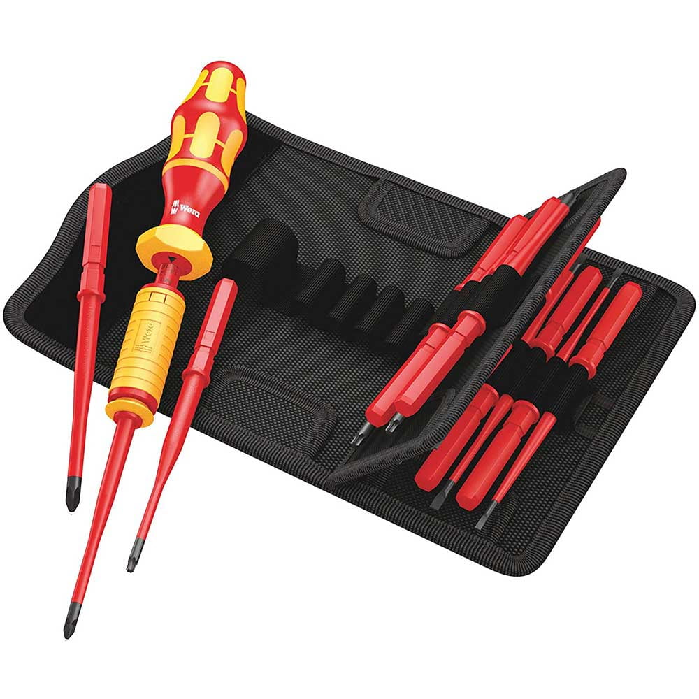 Wera 059291 KK VDE 15 Piece 1.2 - 3.0 Nm Adjustable Insulated Torque ...